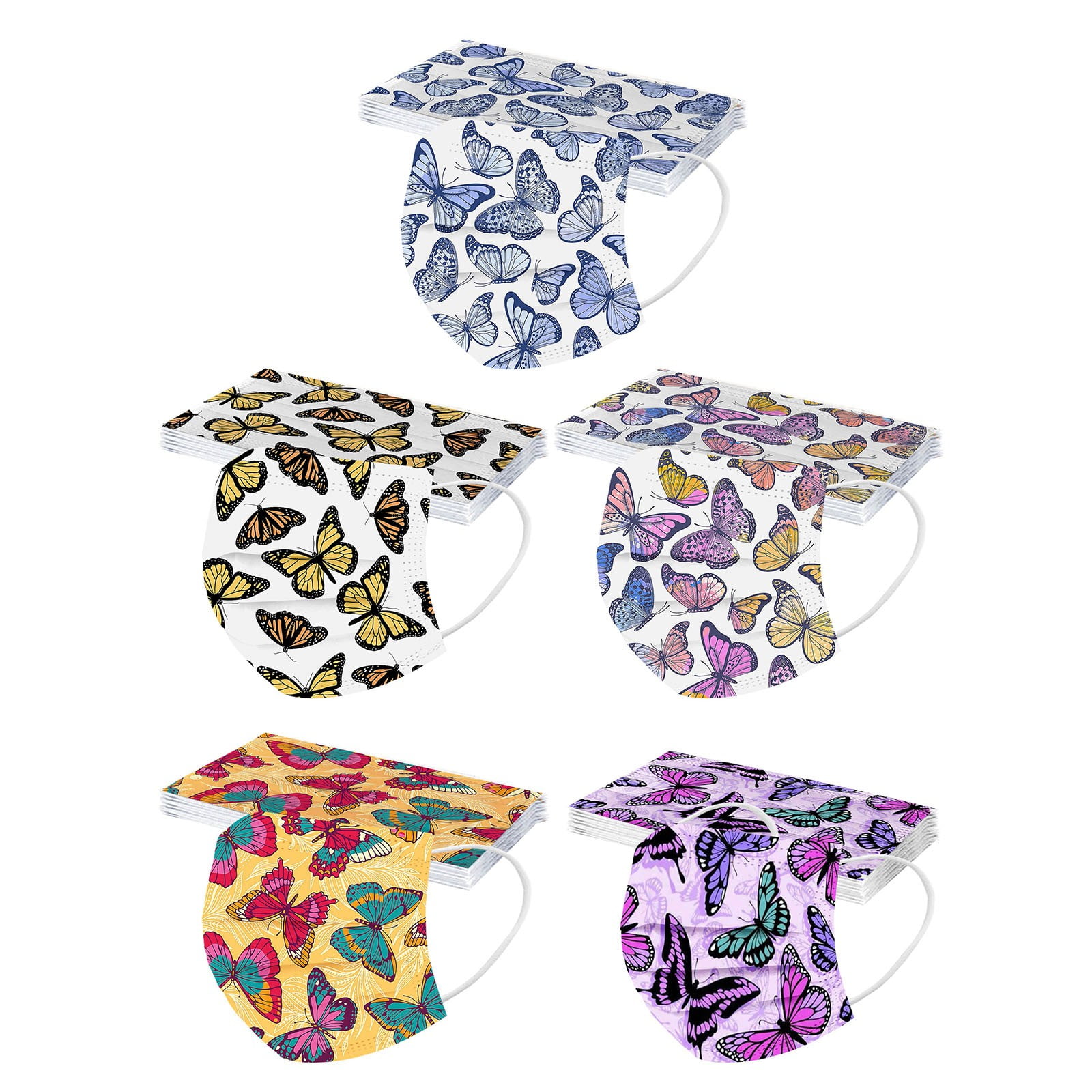 Ice Silk Cotton Face Masks Thin Washable Cool Breathable Three ...