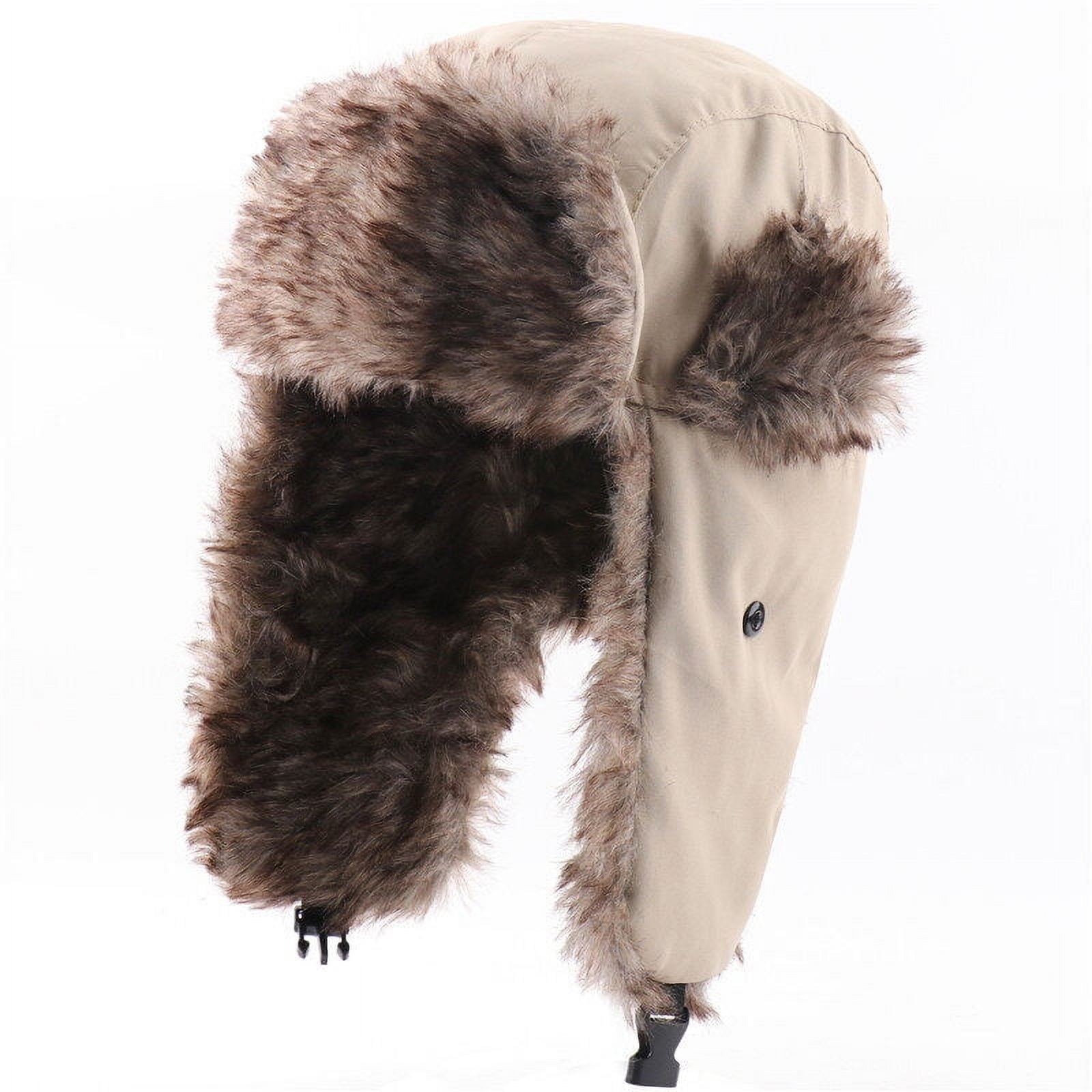 Unisex Men Women Russian Hat Trapper Bomber Warm Trooper Ear Flaps ...