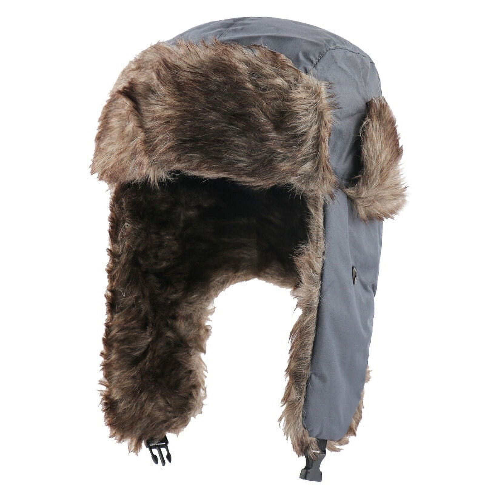 Unisex Men Women Russian Hat Trapper Bomber Warm Trooper Ear Flaps ...