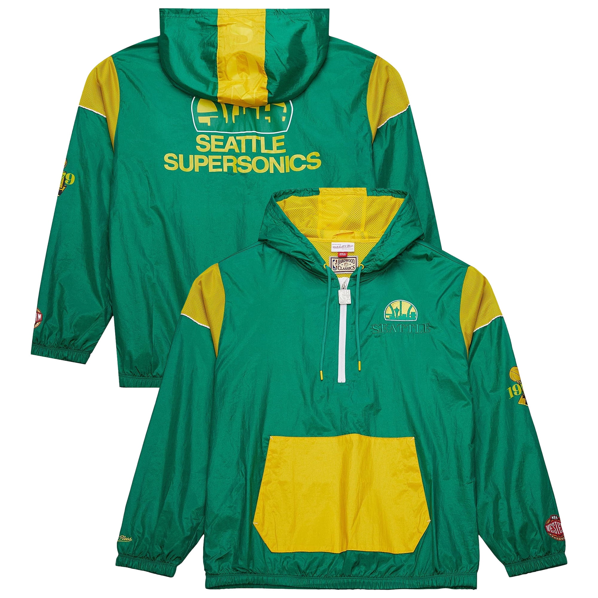 Unisex Mitchell & Ness Kelly Green Seattle SuperSonics Hardwood ...