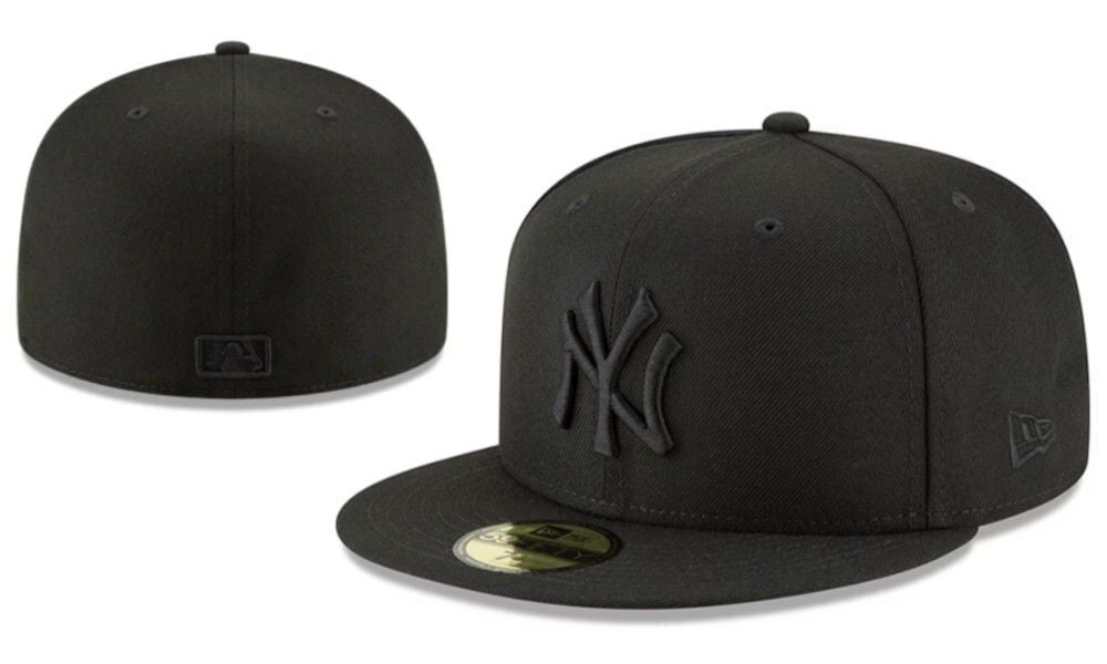 Unisex NY New York Yankeess Classic Basic Baseball Cap Flat Brim 5950 ...