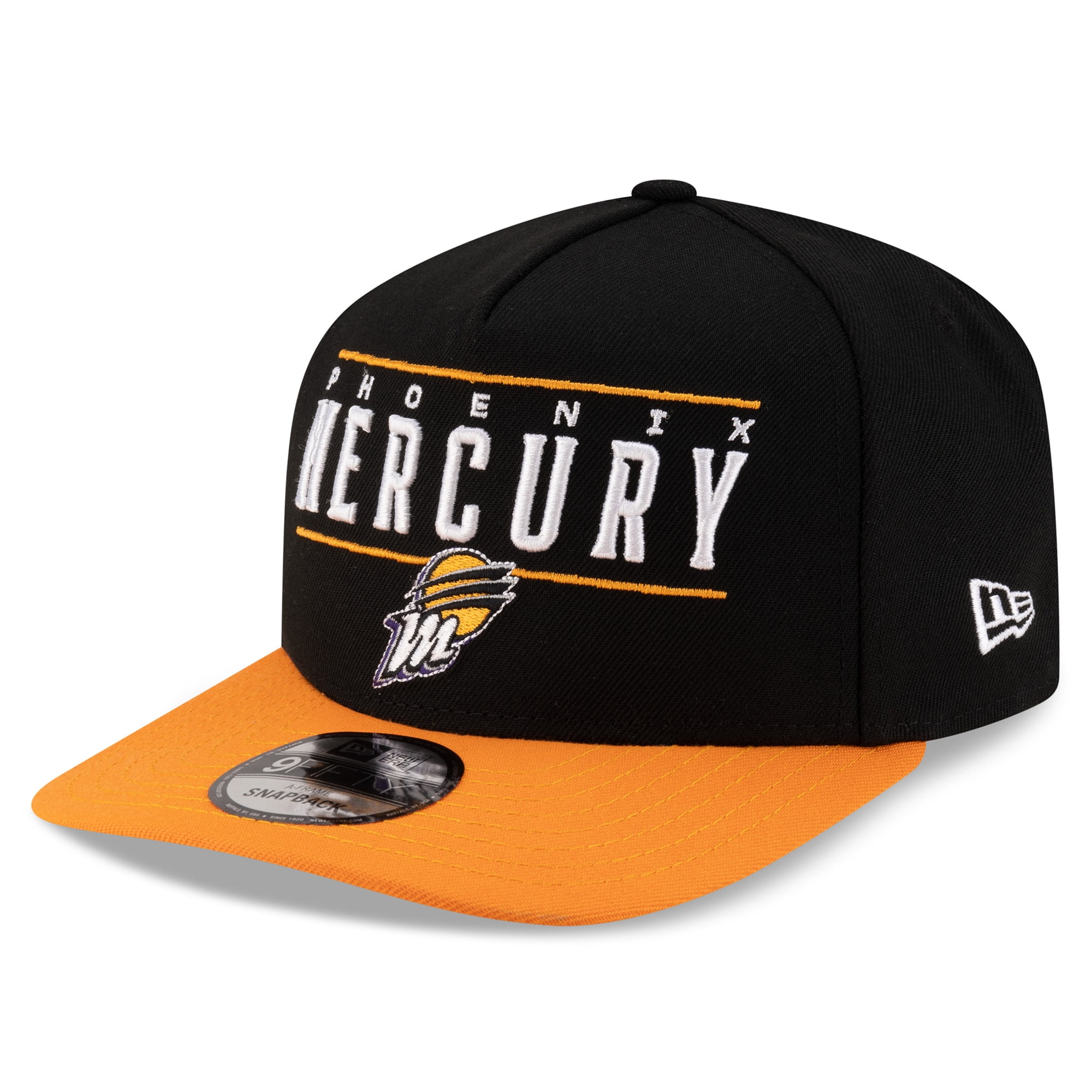 Unisex New Era Black/Orange Phoenix Mercury 2025 WNBA Draft A-Frame ...