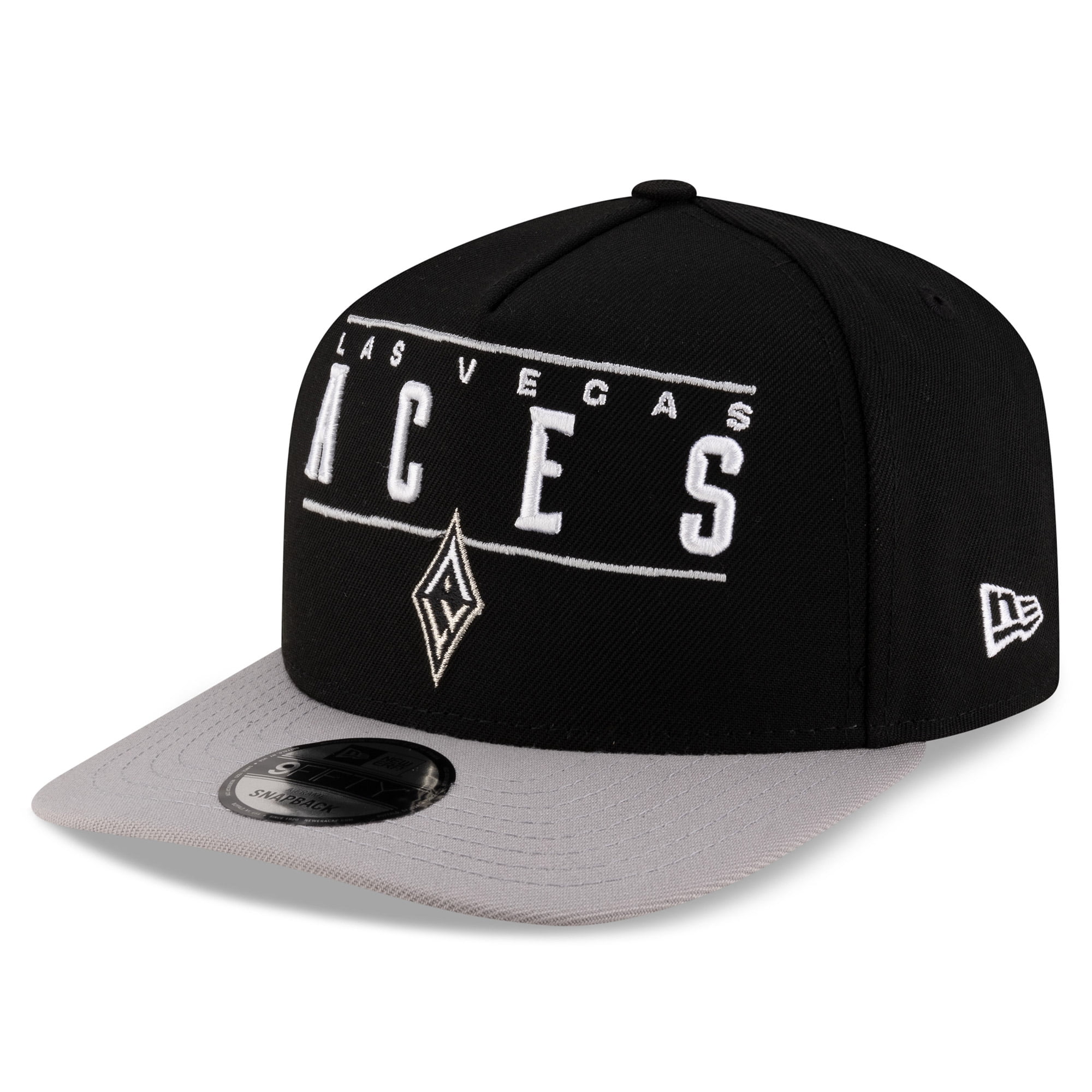 Unisex New Era Black/Silver Las Vegas Aces 2025 WNBA Draft A-Frame ...