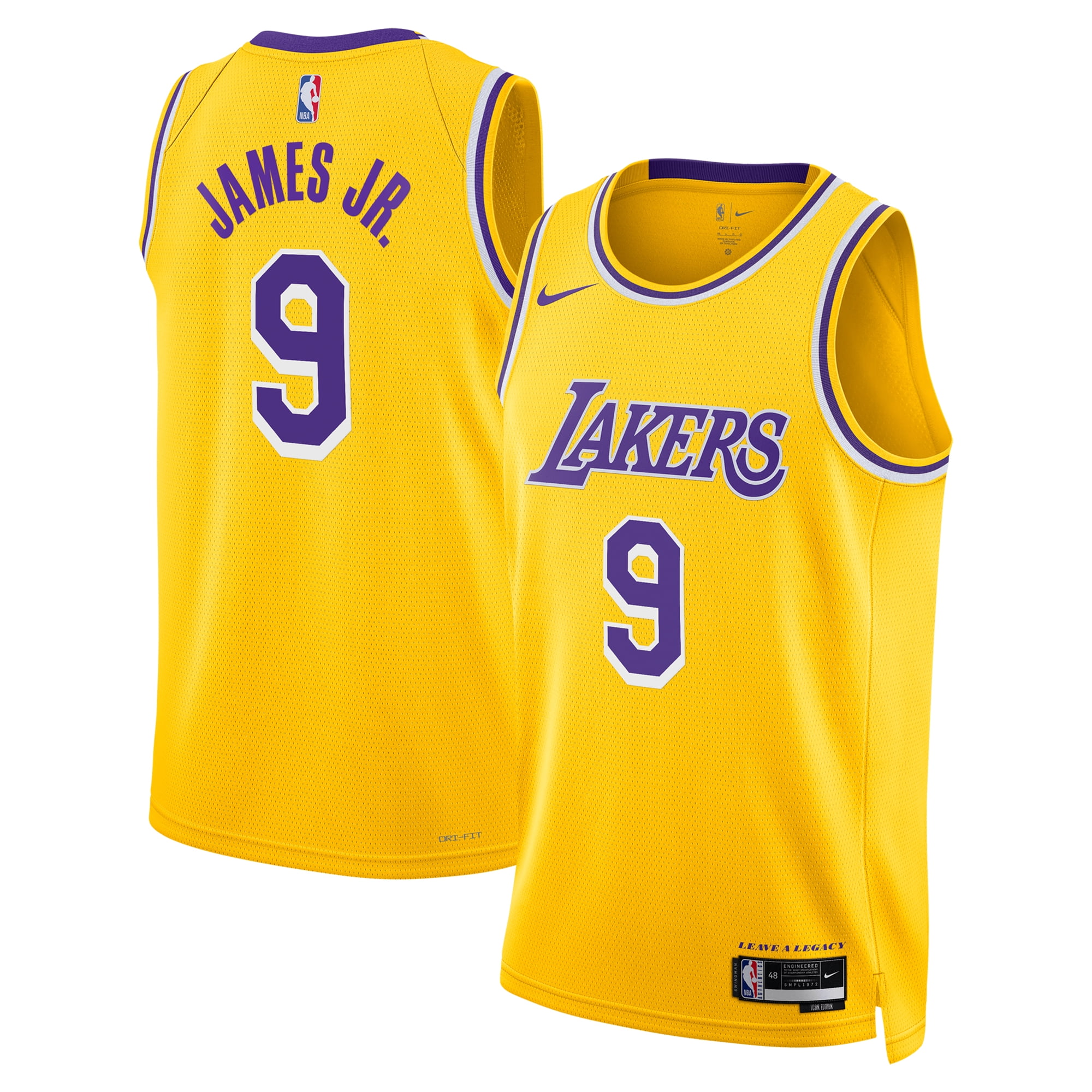 Unisex Nike Bronny James Gold Los Angeles Lakers 2024 Offseason ...