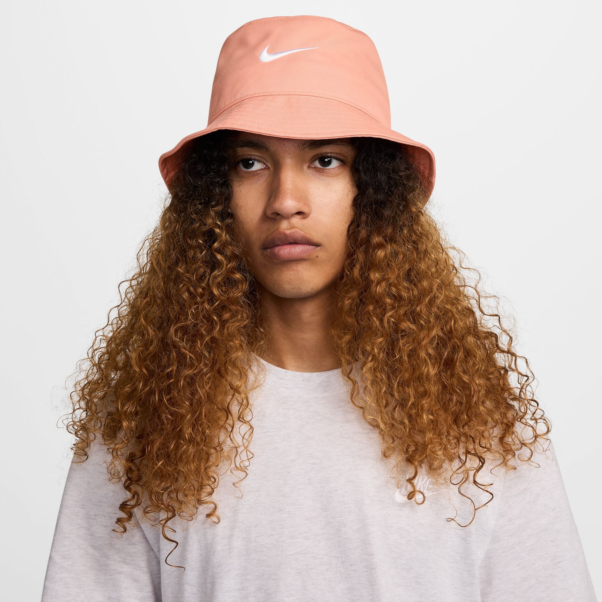 Unisex Nike Coral Swoosh Apex Bucket Hat - Walmart.com