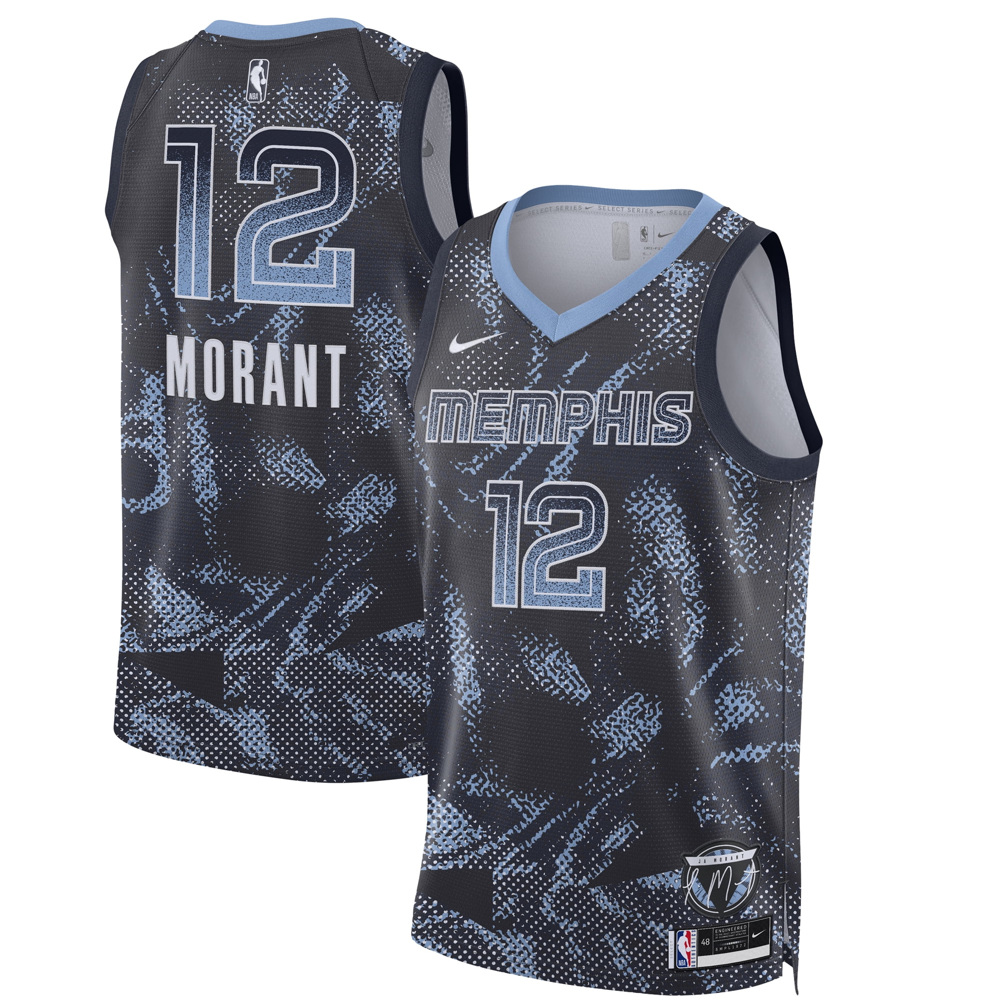 Unisex Nike Ja Morant Navy Memphis Grizzlies 2025 Select Series ...