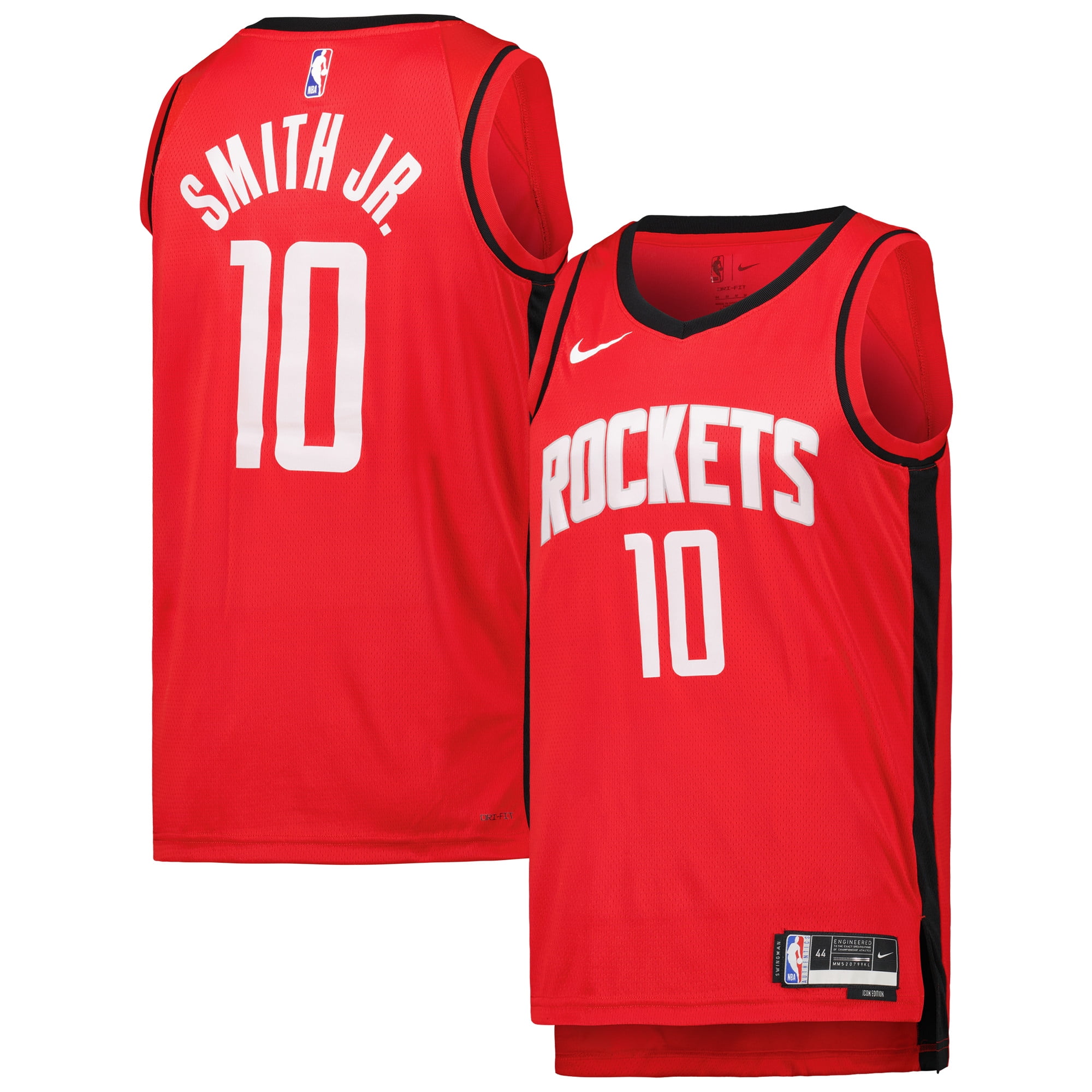 Unisex Nike Jabari Smith Jr. Red Houston Rockets Swingman Jersey - Icon ...