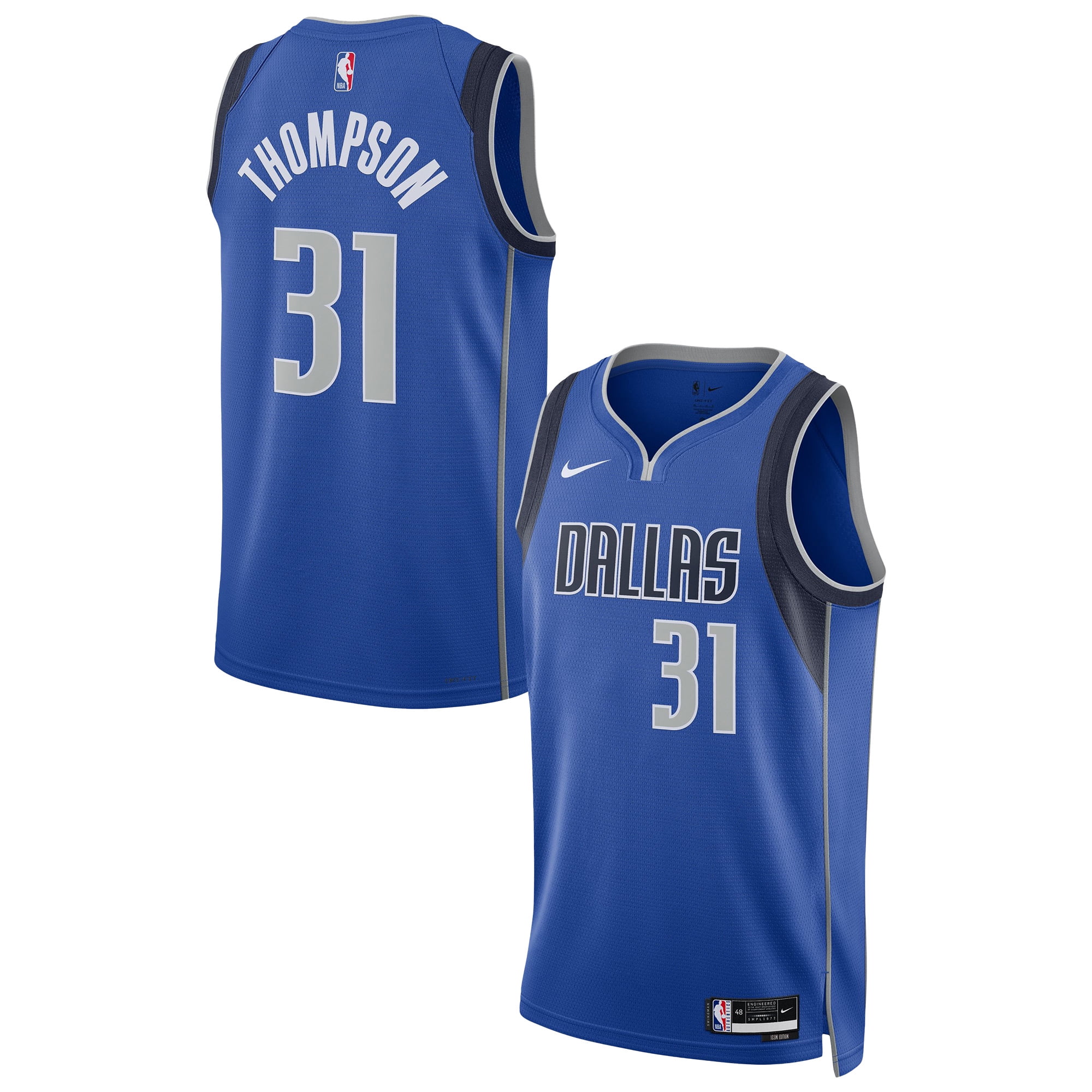 Unisex Nike Klay Thompson Blue Dallas Mavericks 2024 Offseason Addition ...
