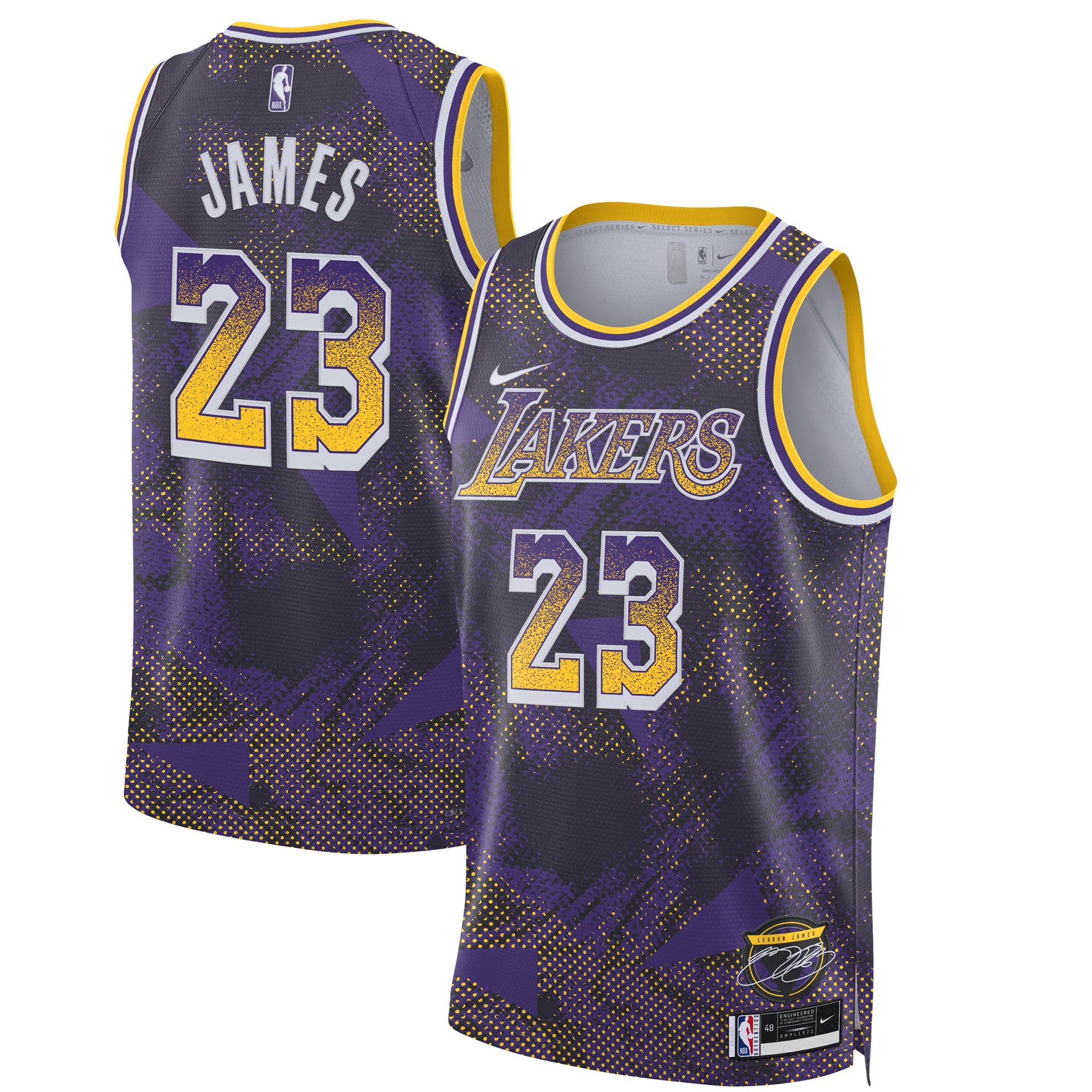 Unisex Nike LeBron James Purple Los Angeles Lakers 2025 Select Series ...
