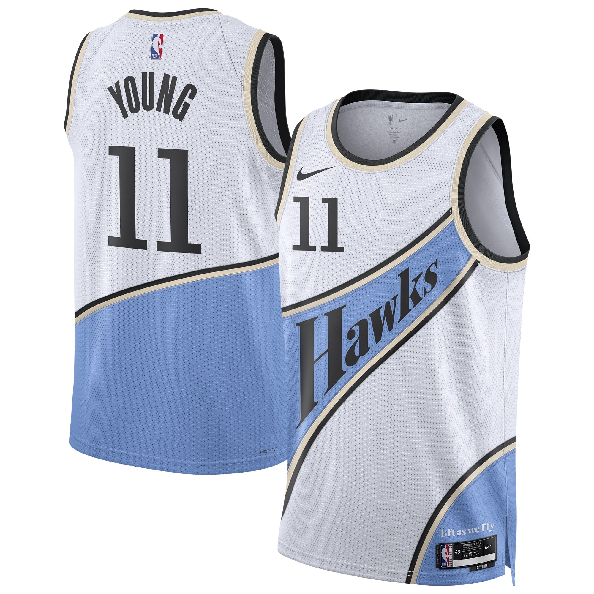 Unisex Nike Trae Young White Atlanta Hawks 2024/25 Swingman Player ...