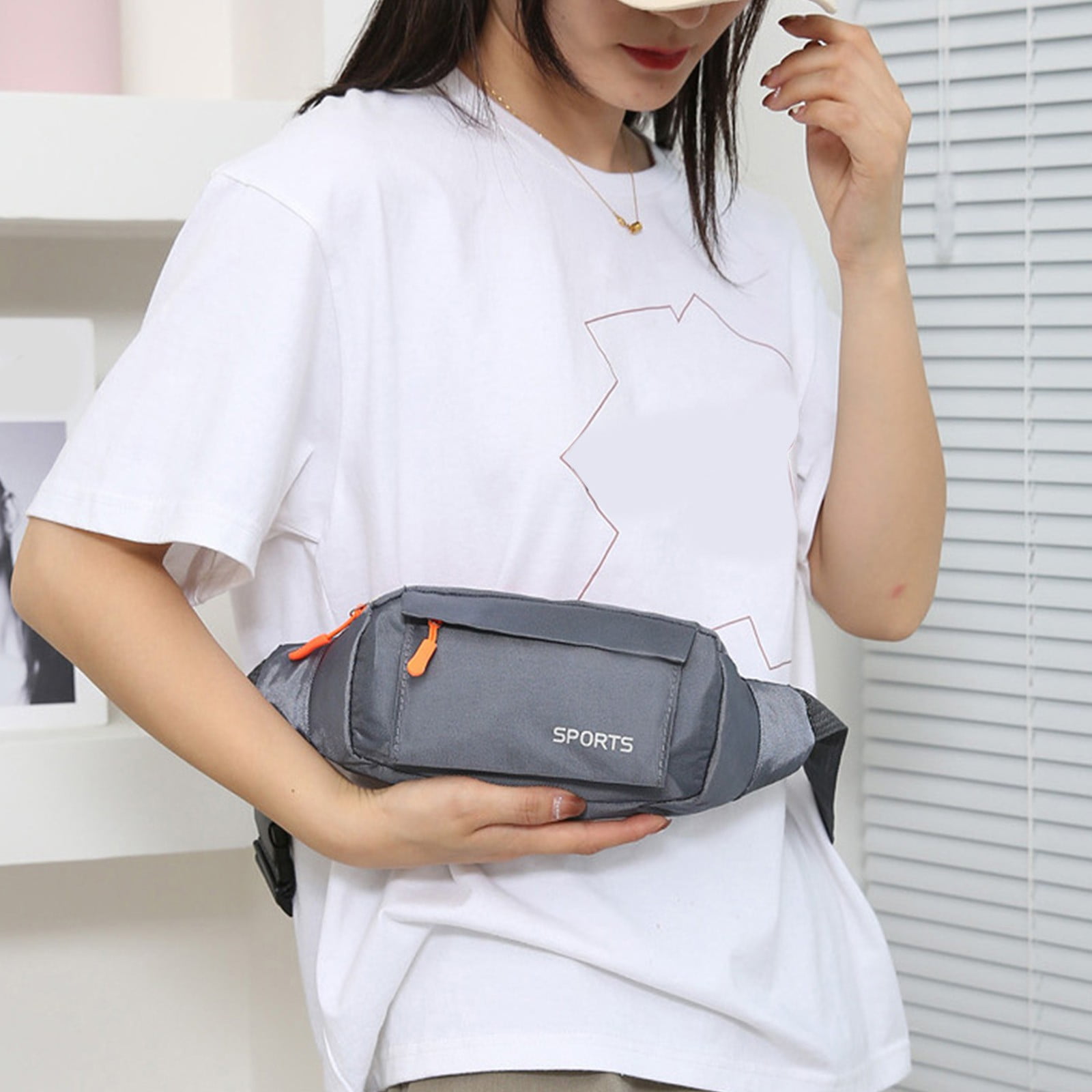 Unisex Nylon Waist Bag, Large Capacity Waterproof Multifunctional Fanny ...