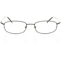Unisex Optical Eyewear - Rectangle Shape, Metal Full Rim, Cocoa ...