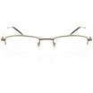 Unisex Optical Eyewear - Rectangle Shape, Metal Rimless, Dark Grey ...