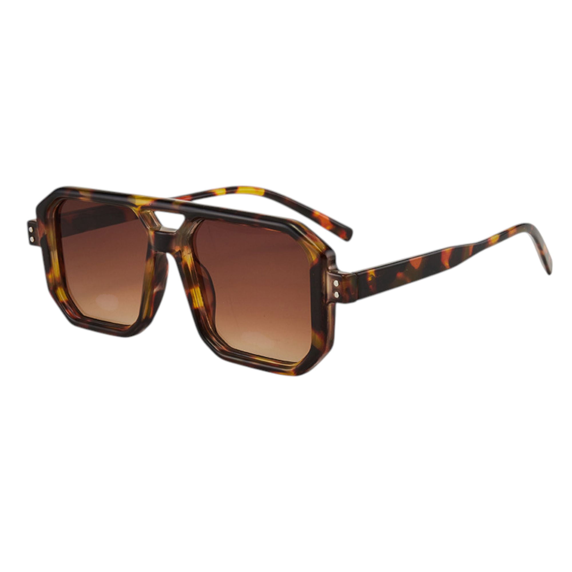 Unisex Oversized Angular Shield Sunglasses with Gradient Lenses and ...