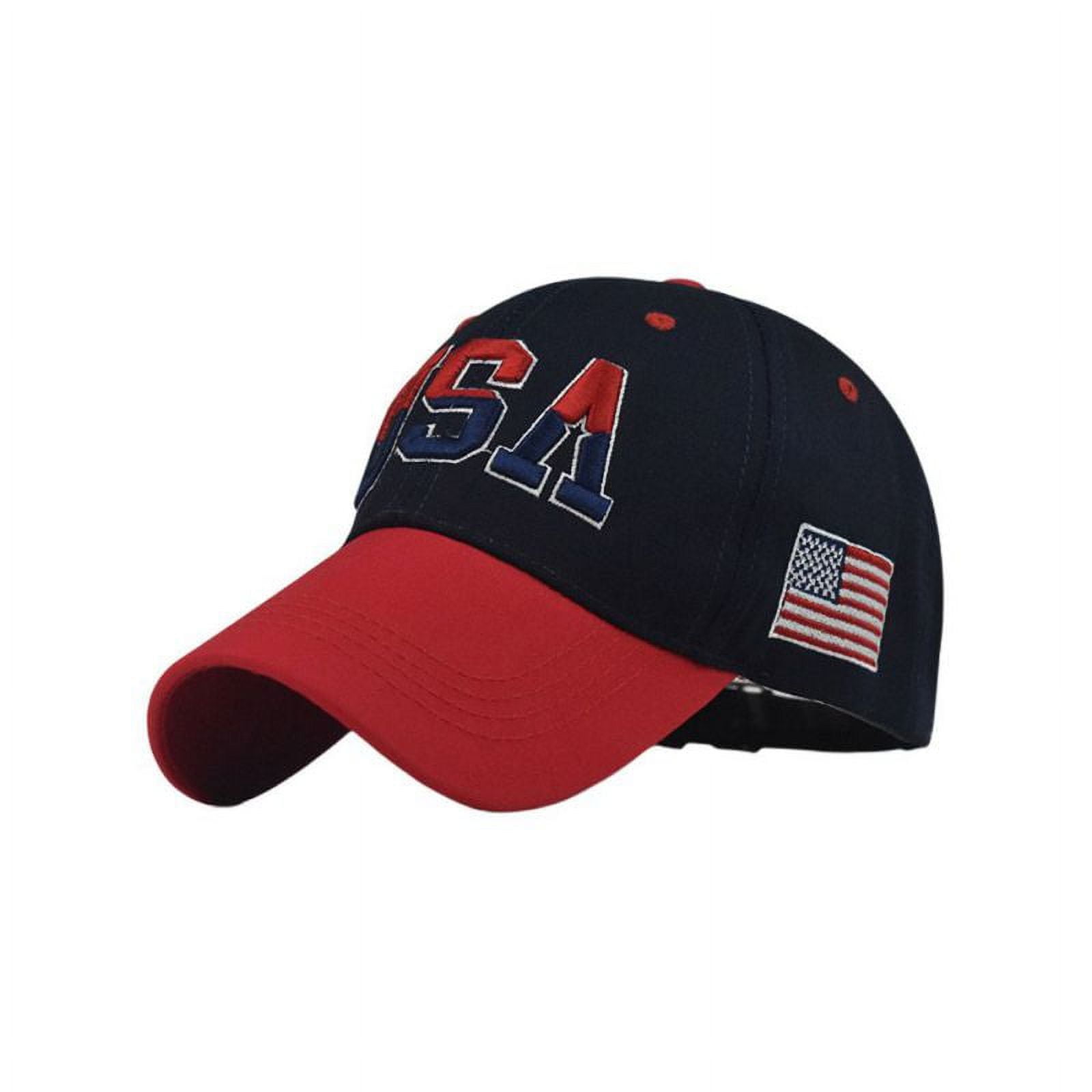 Unisex Patriotic Baseball Cap Adjustable USA Letter Hat USA Embroidered ...