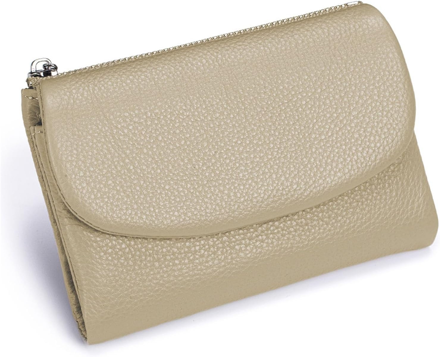 Unisex Pebble Real Leather RFID Wallet, Compact Genuine Leather Coin ...