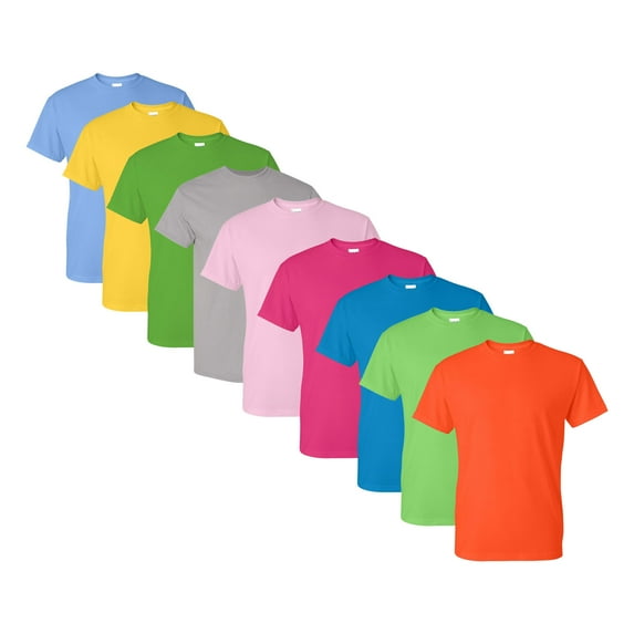 Unisex Performance Bulk T-Shirt, 100% Polyester Assorted Short Sleeve ...