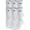 Nike Unisex Dri-Fit Cushioned Crew Training Socks, Large, 6 Pair, White for Women - Walmart.com