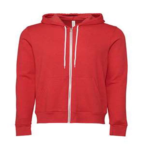 Bella + Canvas 3739 Unisex Poly-Cotton Fleece Full-Zip Hooded ...