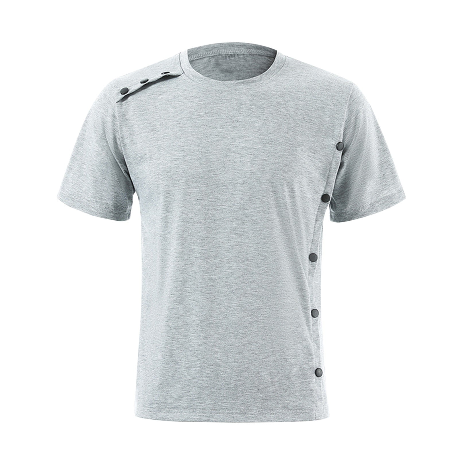 Pehalq Unisex Post Shoulder Surgery Recovery Shirt, Tear Away, Snap ...