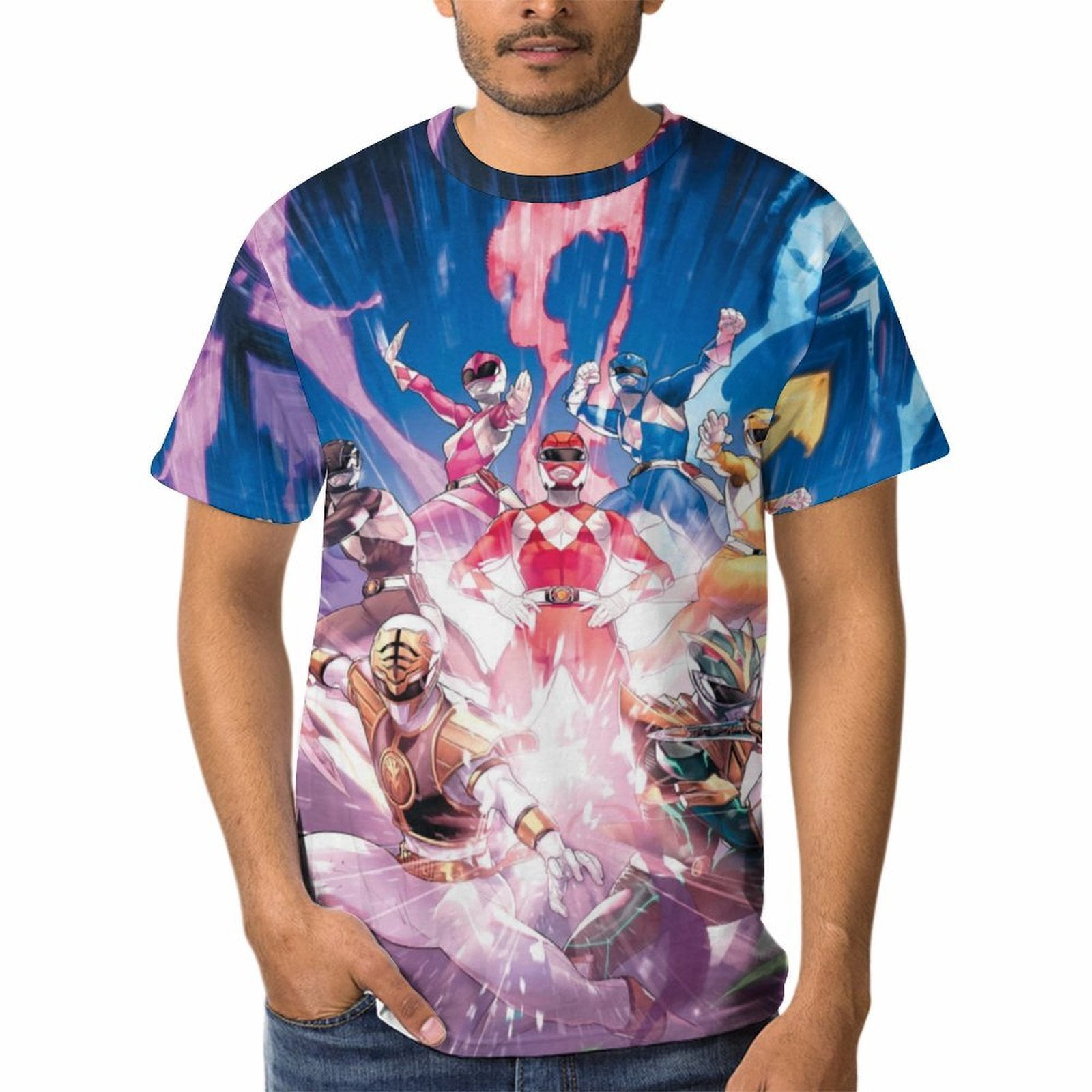 Unisex Power Team Ran-,Ger2 T Shirts Short Sleeve Shirts 3D Graphics ...