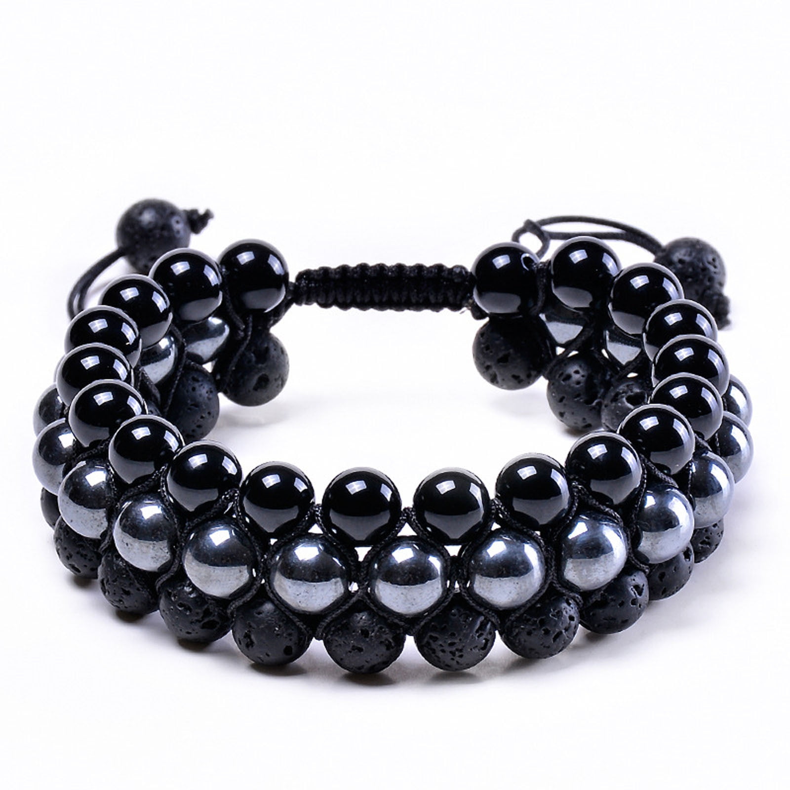 Unisex Hematite 8mm Protection Bracelet, Men's & Women's Bead Bracelets ...