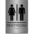 California Unisex RESTROOM Wall Sign-Steel / Black (2 Units) - Walmart.com