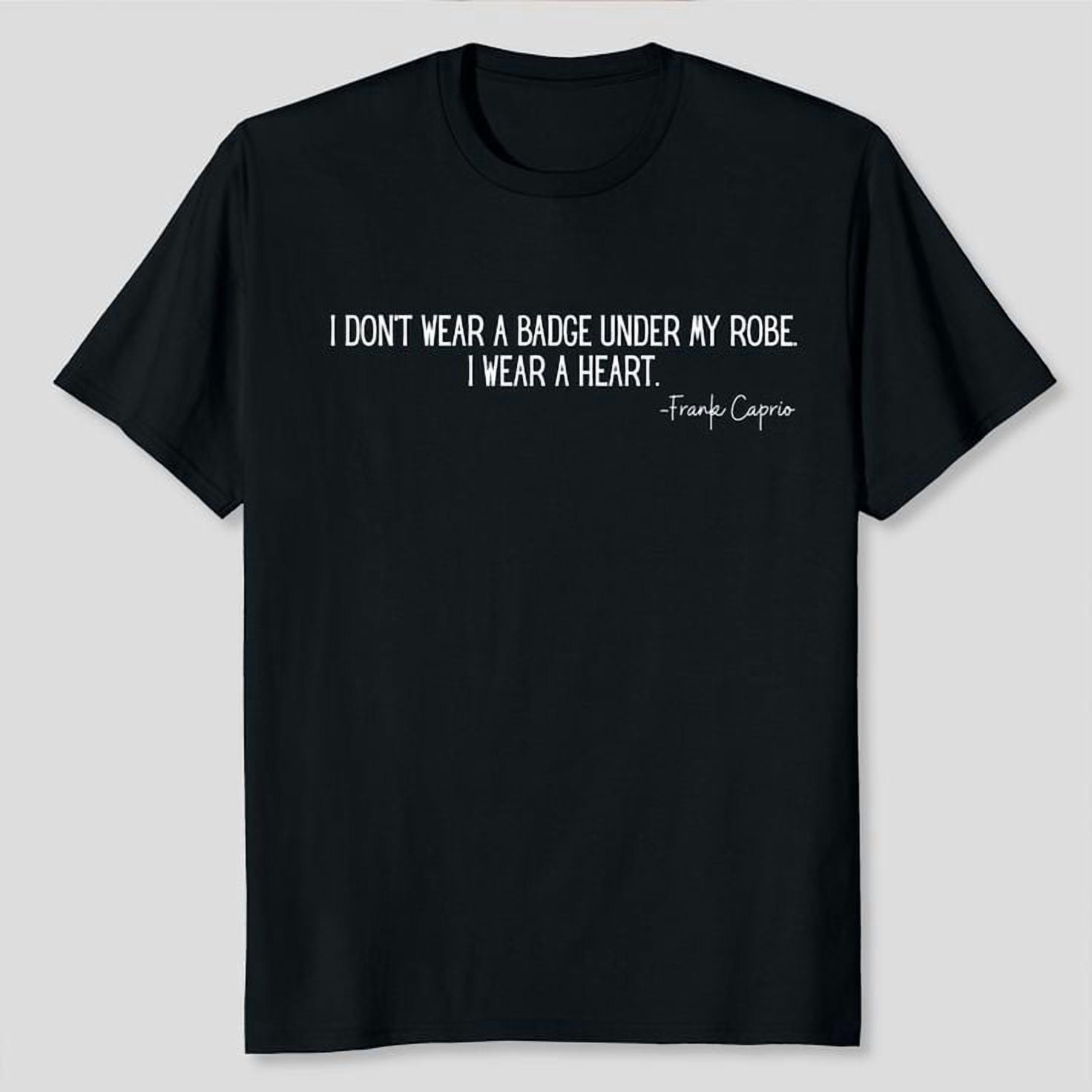 Unisex RIP Frank Caprio 2025 Shirt, I Wear A Heart Tee, Memorial Judge ...