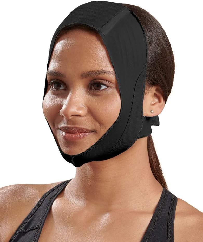 Unisex Recovery Compression Minimal Coverage Face Post-Op Mask with Mid ...
