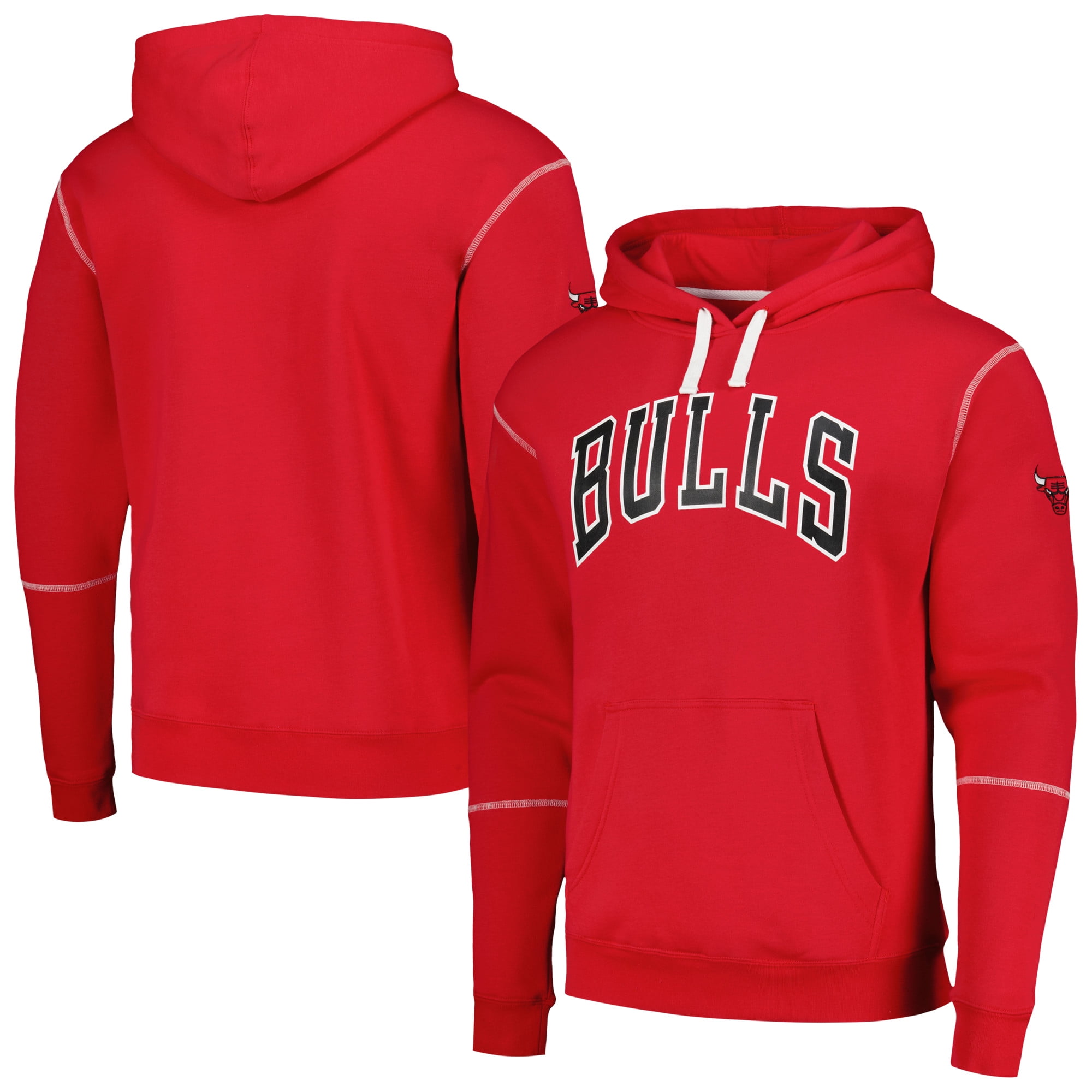 Unisex Red Stadium Essentials Chicago Bulls Monument Pullover Hoodie ...
