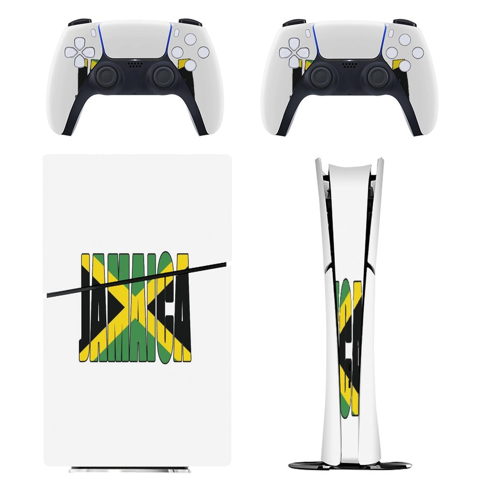 Unisex Retro Jamaica Flag PS5/PS5 Pro/PS5 Slim Digital Disc Skin ...