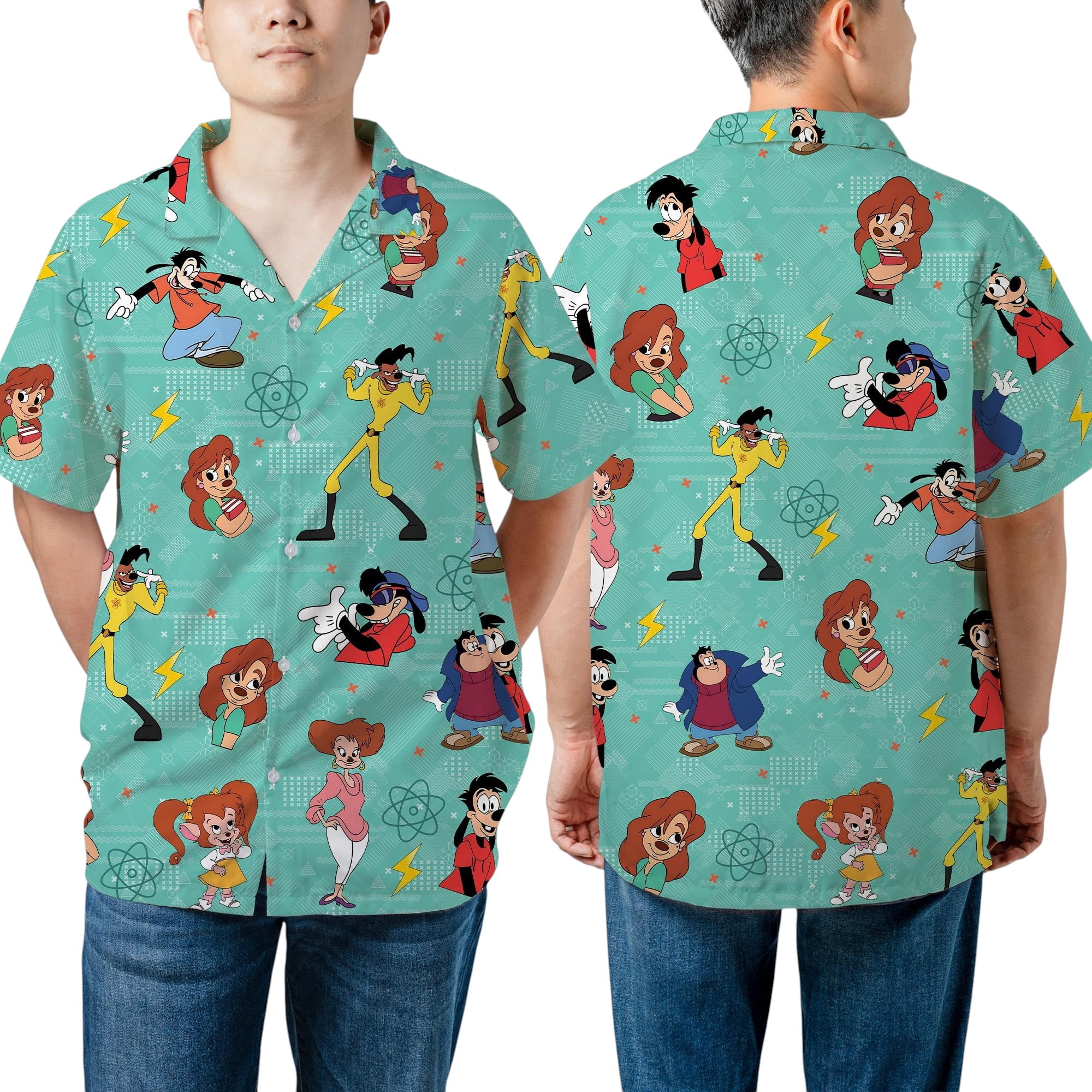 Unisex Retro Powerline A Goofy Movie Hawaiian Shirt, Max Goof Roxanne ...