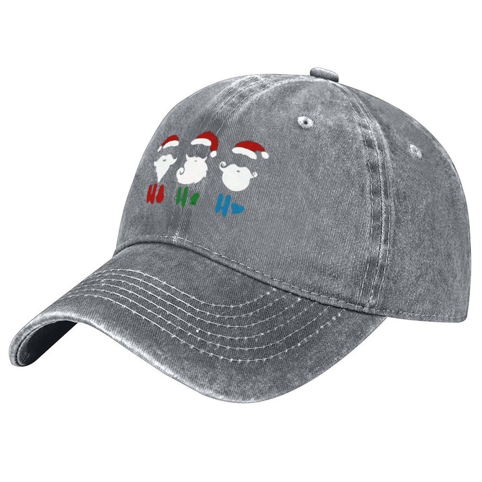 Unisex Retro Washed Christmas Hat,Holiday Baseball Cap, Santa Claus And ...