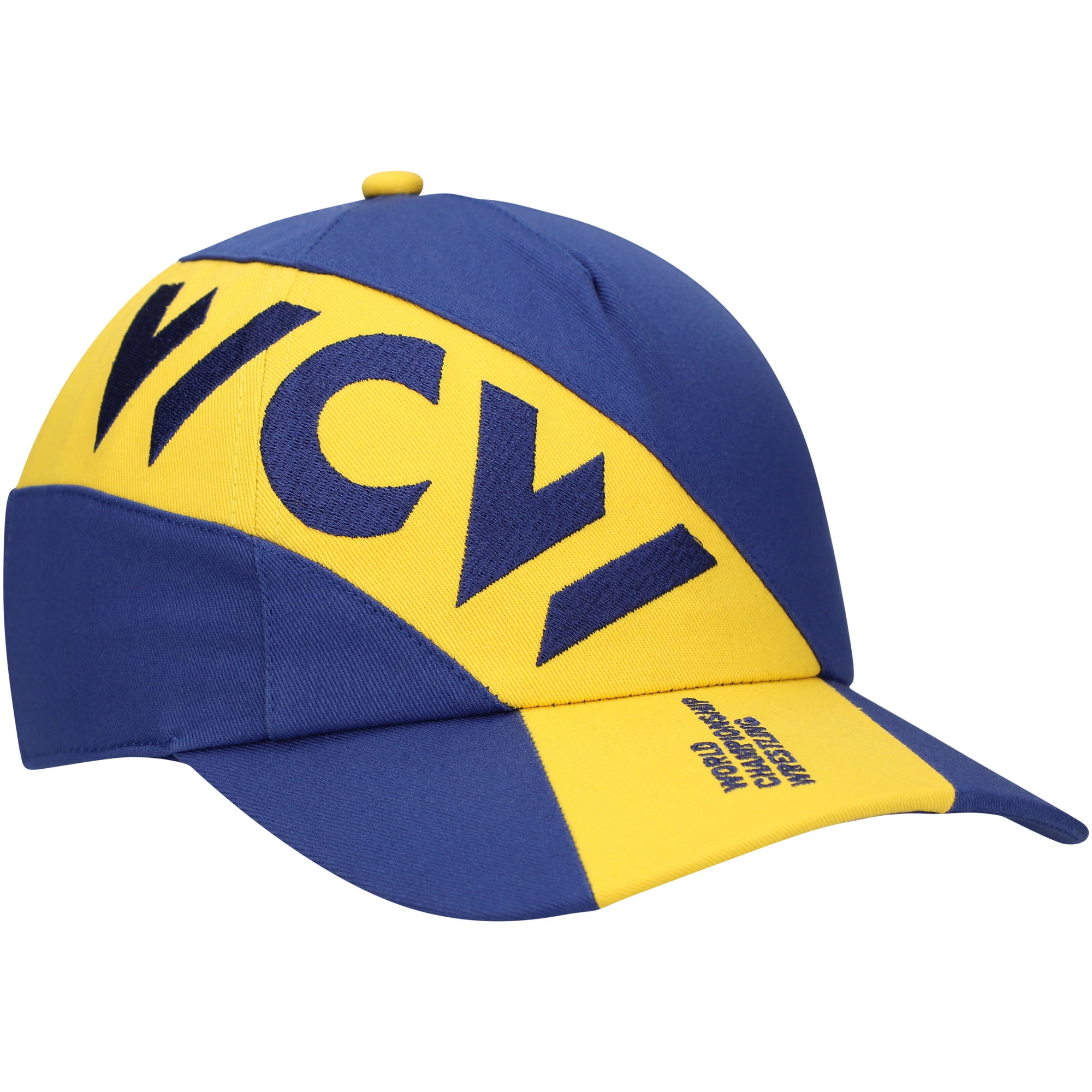Unisex Ripple Junction Blue/Yellow WCW Crown Stripe Adjustable Hat ...
