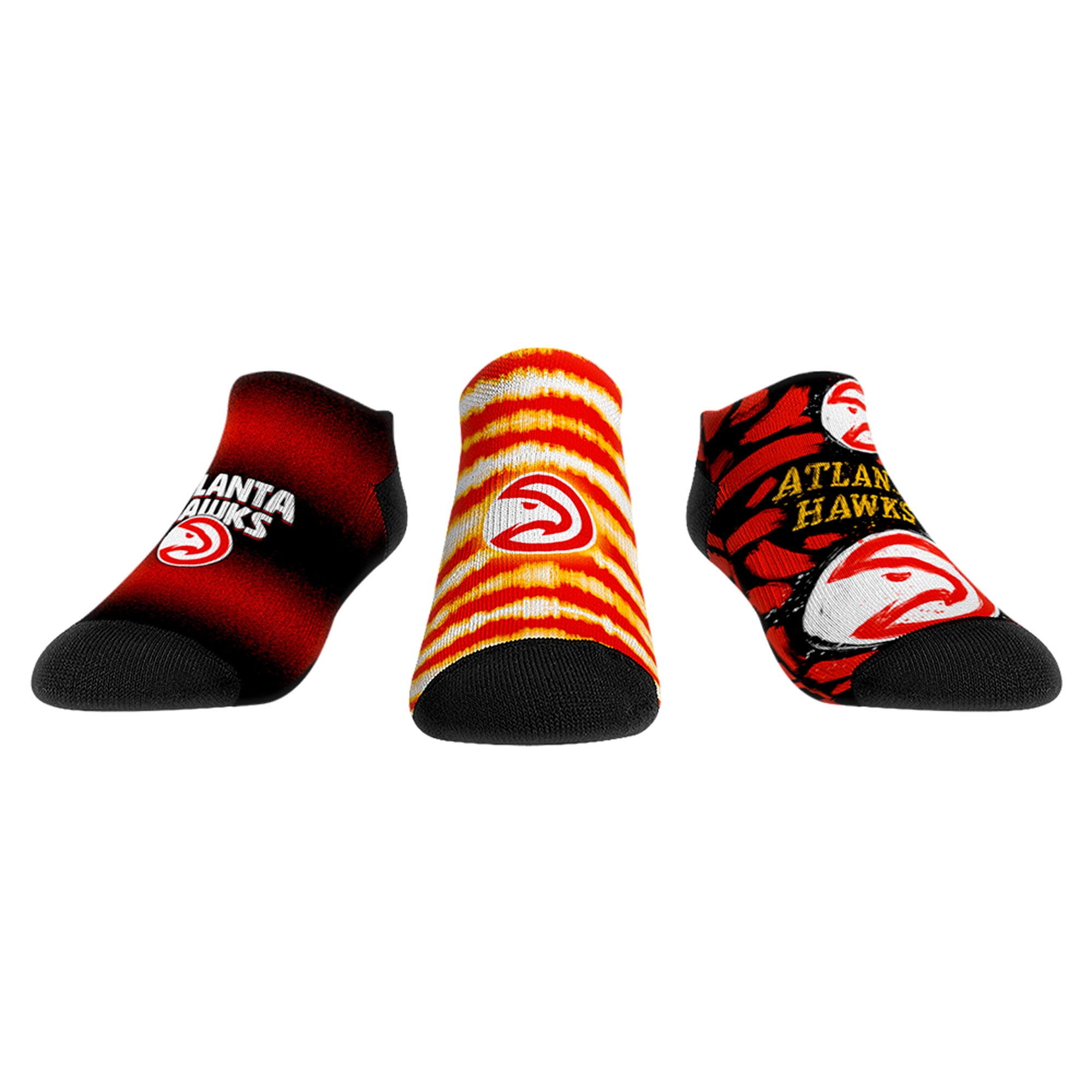 Unisex Rock Em Socks Atlanta Hawks Make Some Noise 3-Pack Low-Cut Socks ...