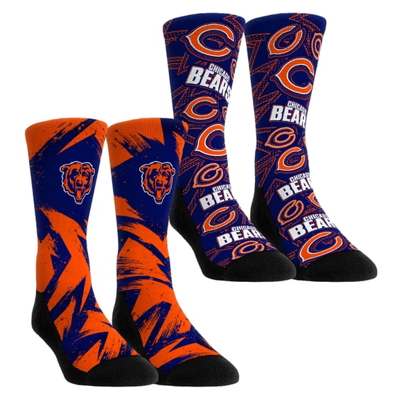 Unisex Rock Em Socks Chicago Bears Gameday Two-Pack Crew Socks Set ...