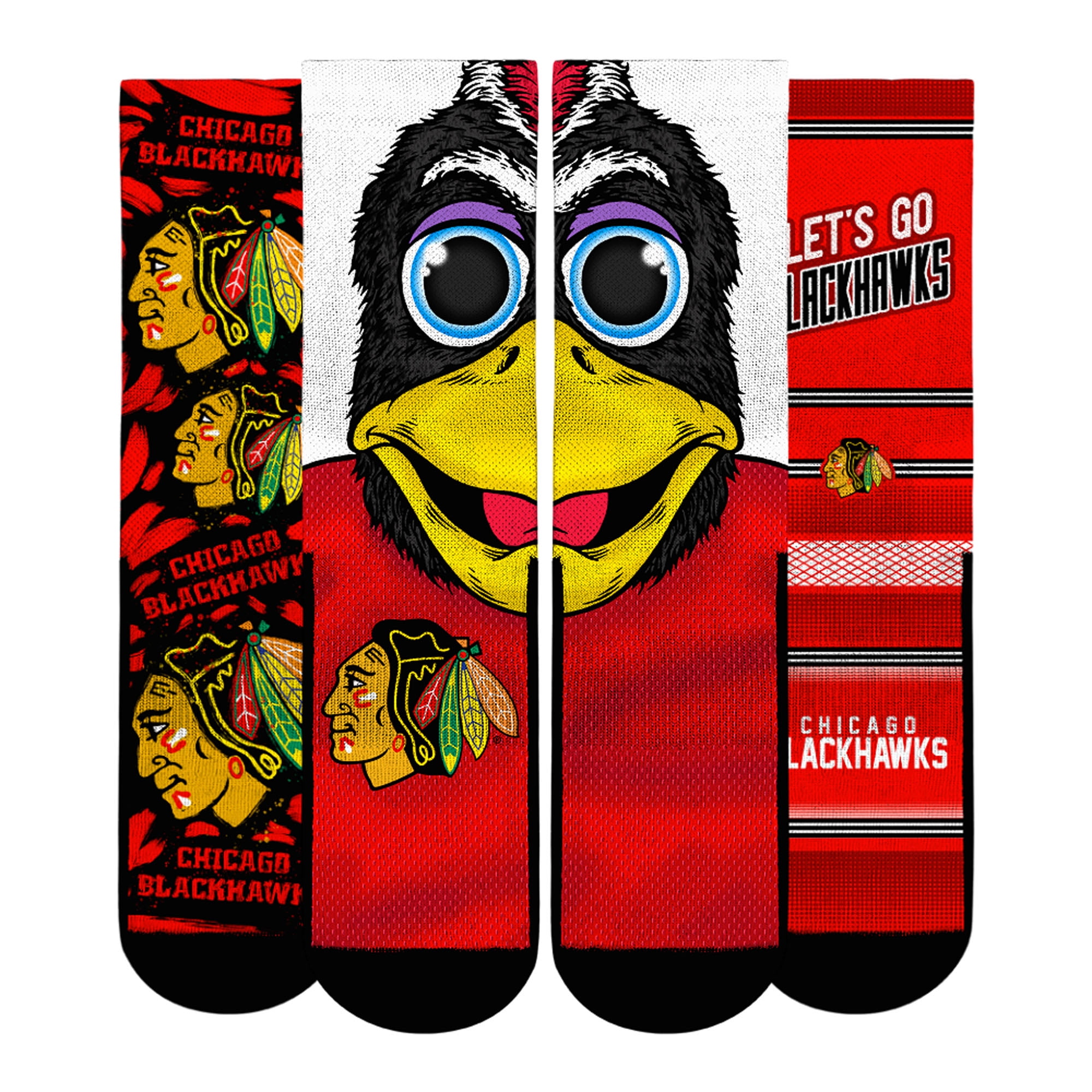 Unisex Rock Em Socks Chicago Blackhawks Fan Favorites Three-Pack Crew ...