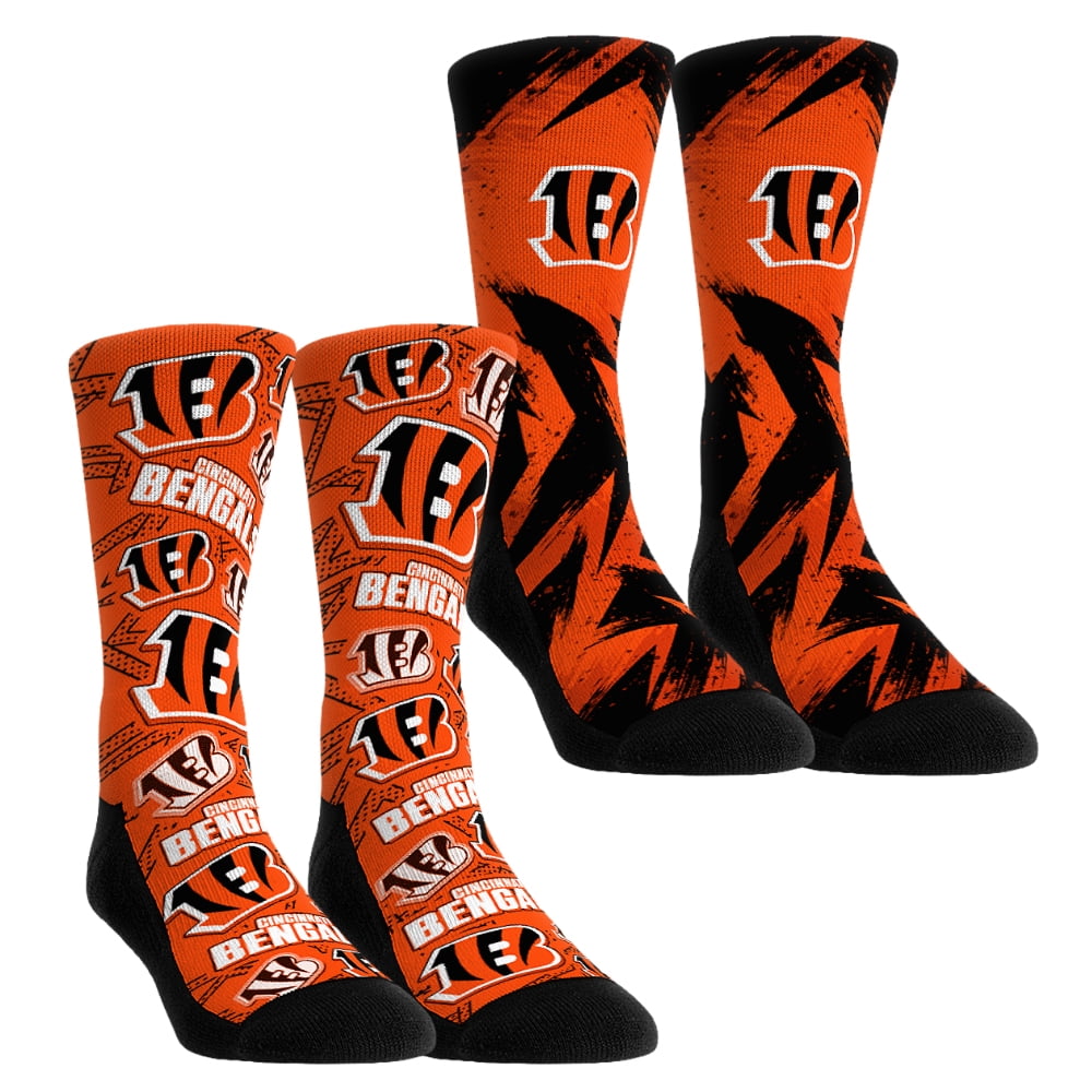 Unisex Rock Em Socks Cincinnati Bengals Gameday Two-Pack Crew Socks Set ...