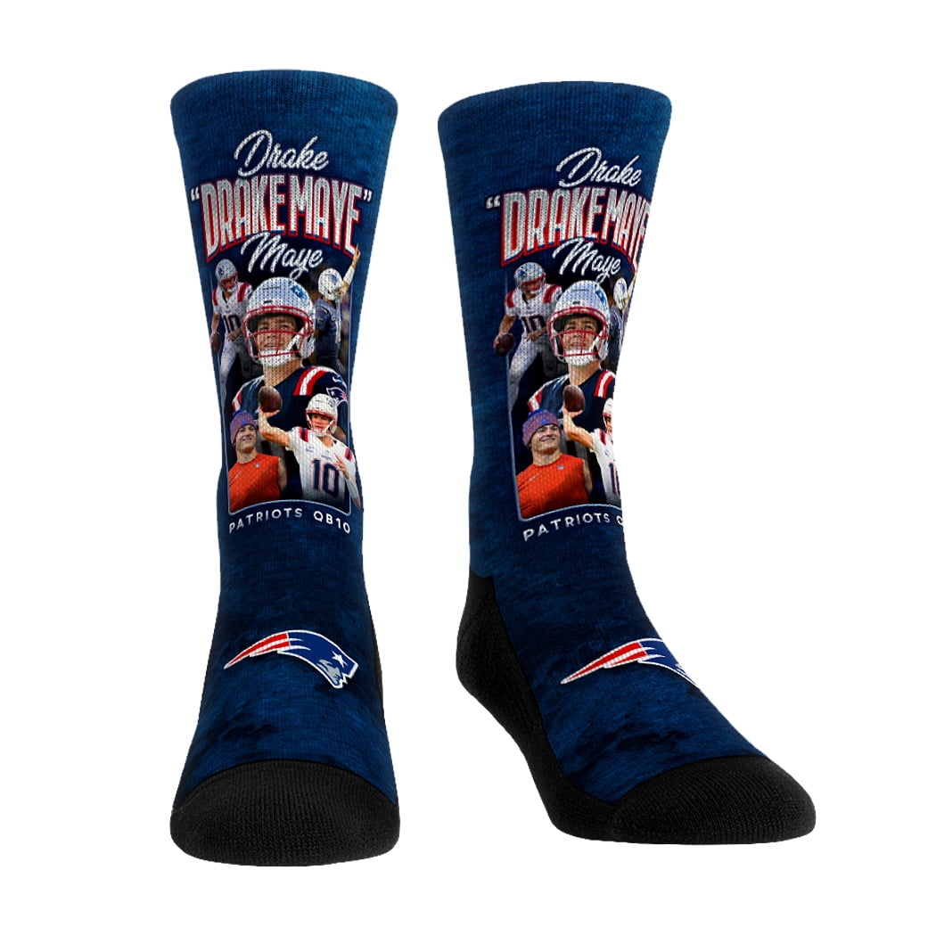 Unisex Rock Em Socks Drake Maye New England Patriots Player Name Crew ...