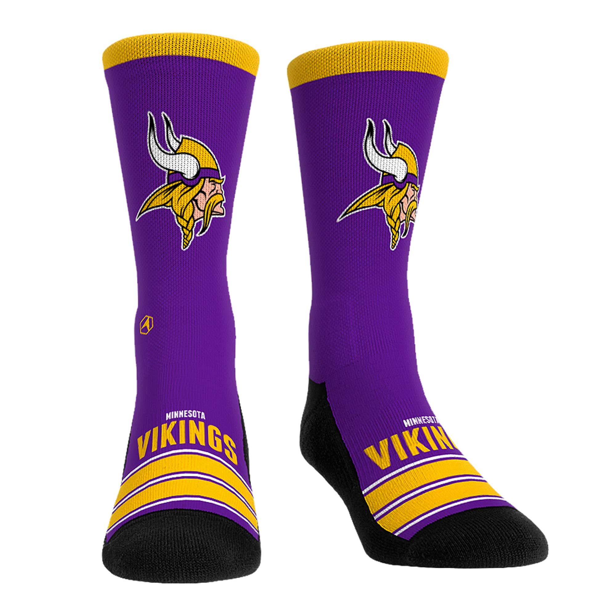 Unisex Rock Em Socks Minnesota Vikings Gametime Stripe-Crew Socks ...