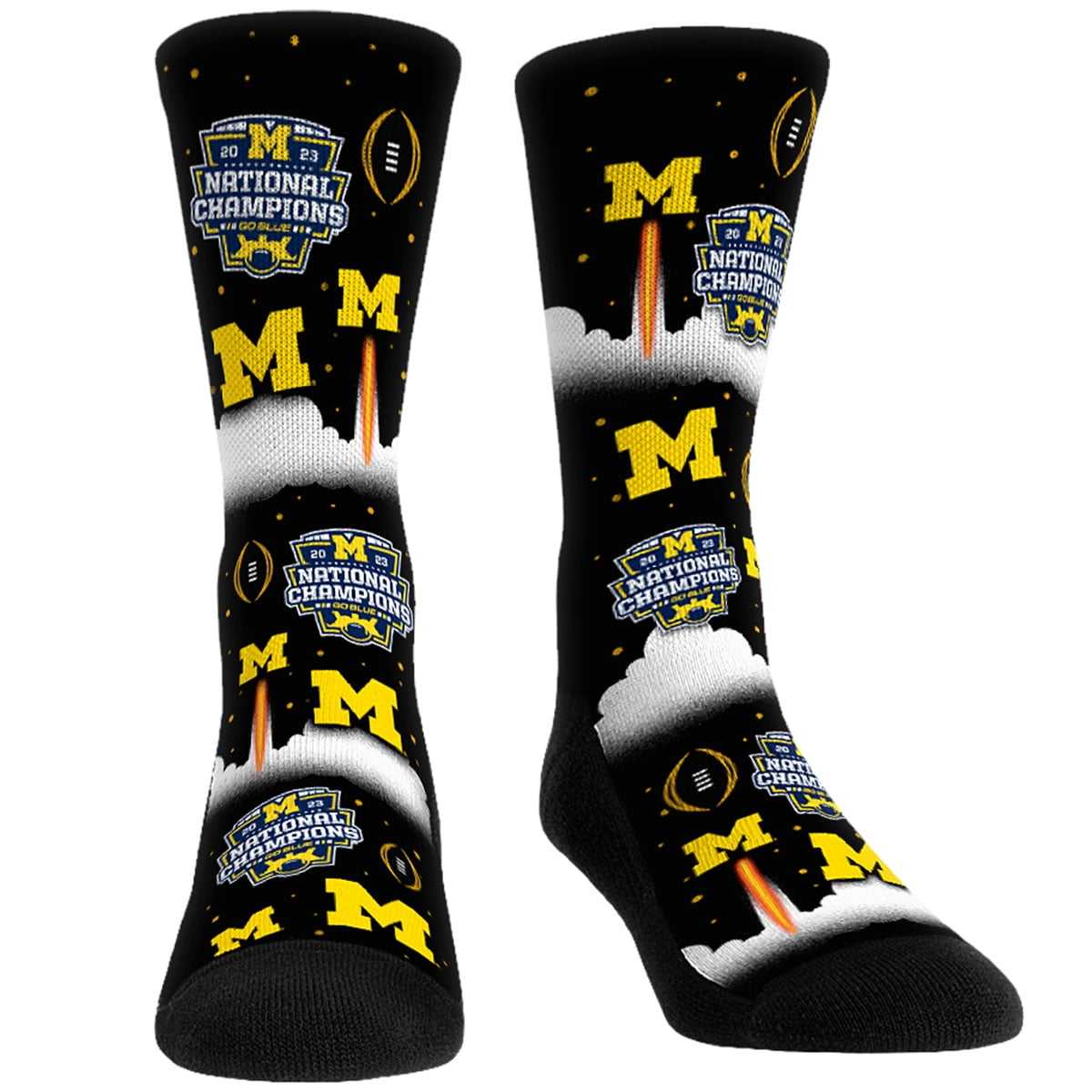 Unisex Rock Em Socks Navy Michigan Wolverines College Football Playoff ...