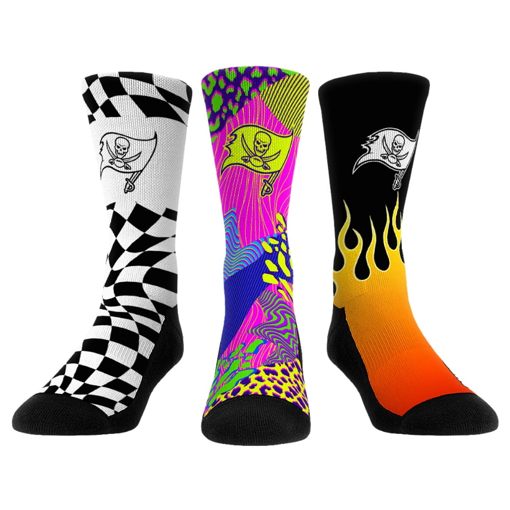 Unisex Rock Em Socks Tampa Bay Buccaneers Team Vibes Three-Pack Crew ...