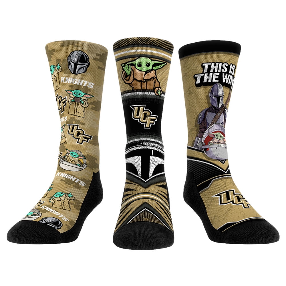 Unisex Rock Em Socks UCF Knights The Mandalorian 3-Pack Crew Socks ...