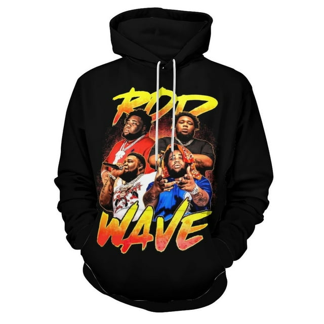 Unisex Rod Wave Hoodies 3D Printed Pullover Hooded Sweatshirt with ...