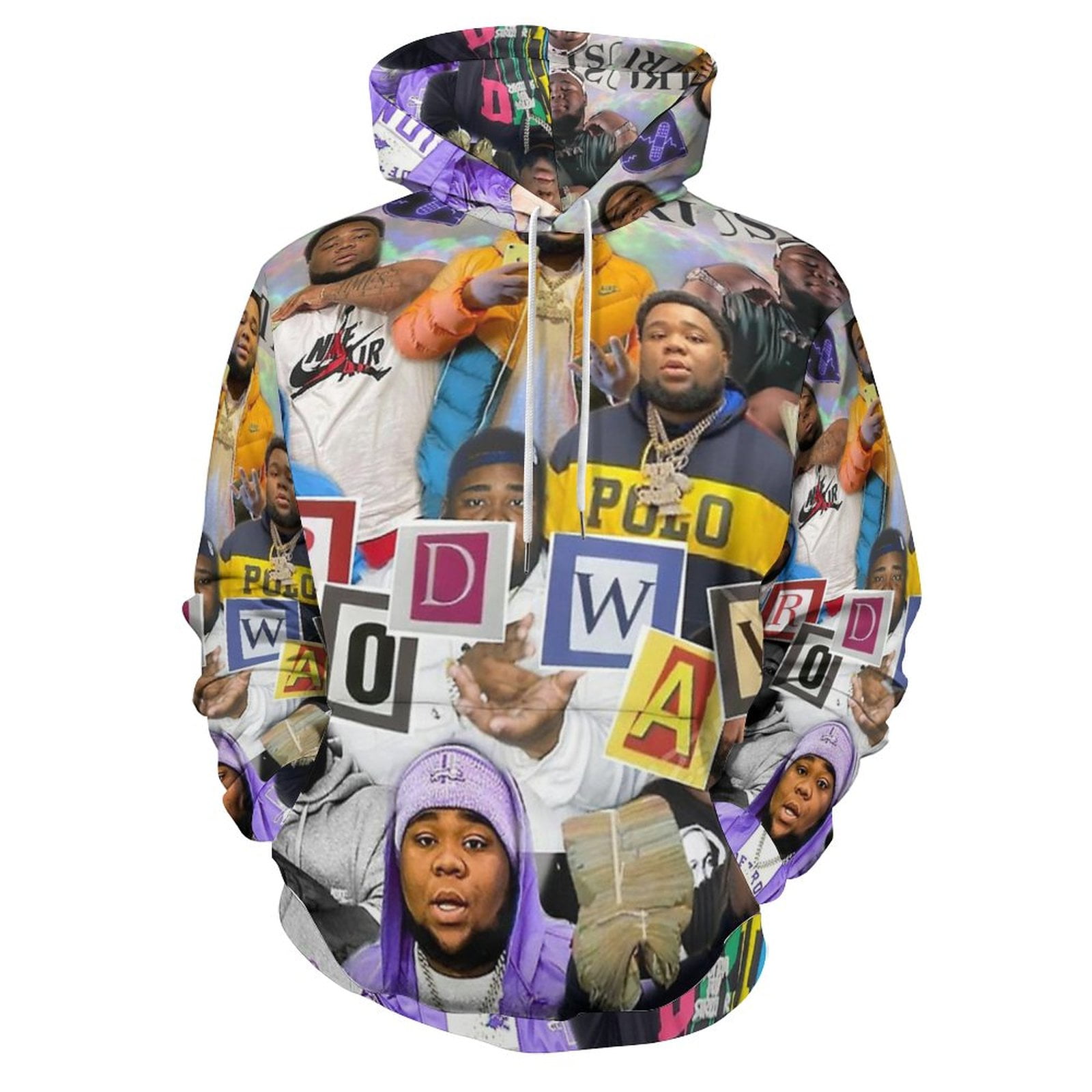 Unisex Rod Wave Hoodies 3D Printed Pullover Hooded Sweatshirt with ...