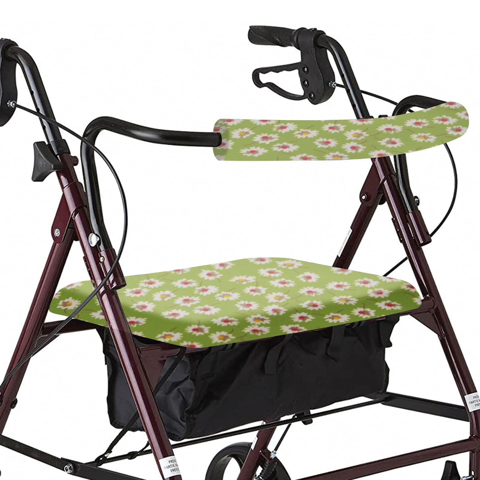 CAVENDY Wheelchair & Rollator Seat Cushion with Backrest Pad, 2-Piece ...