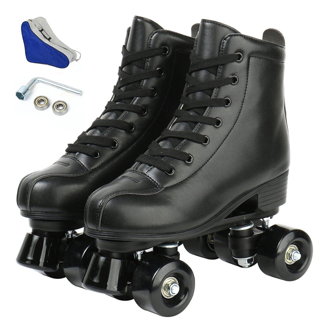 Unisex Roller Skates Double Row Four Wheels, High-top Roller Skates ...