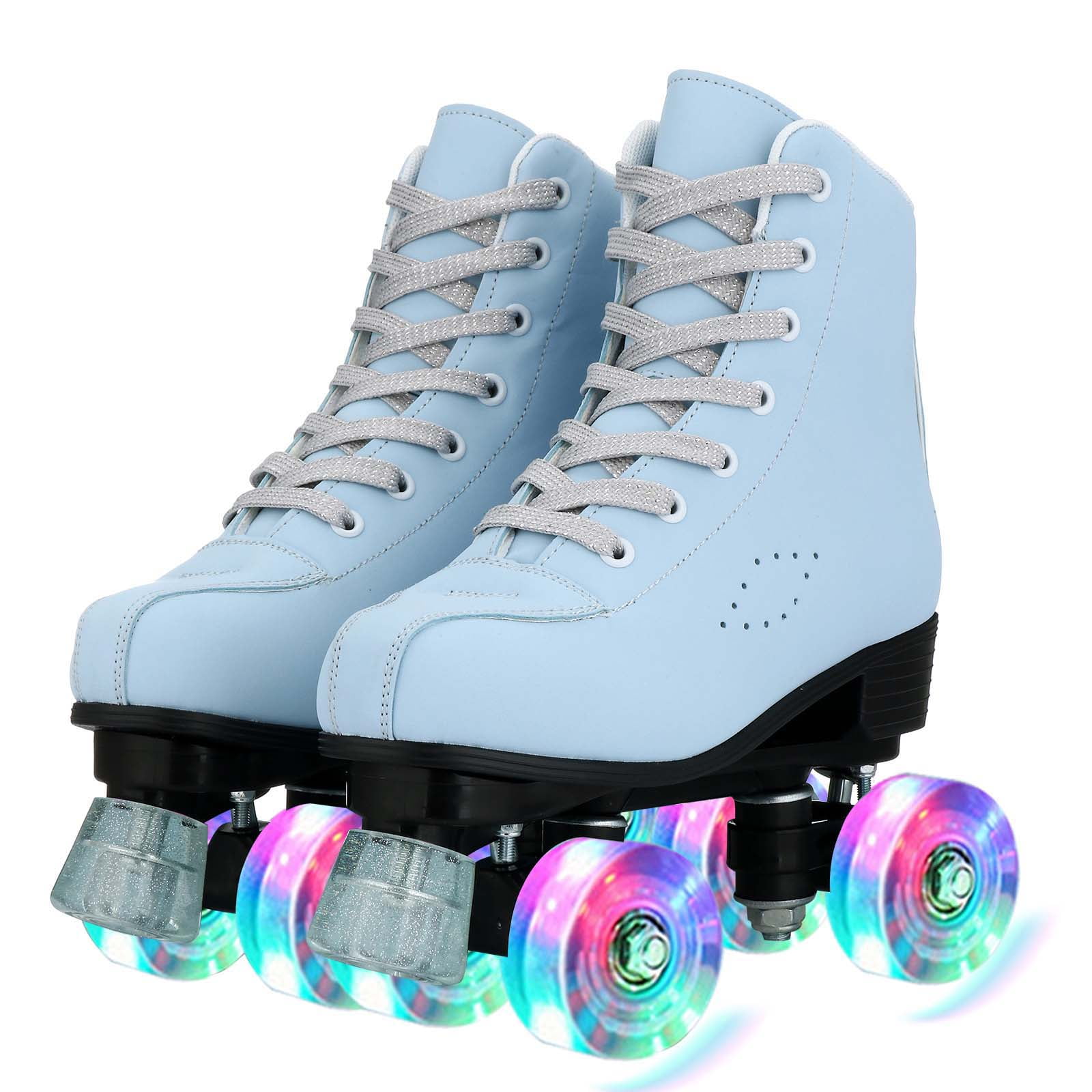 Unisex Roller Skates Double Row Four Wheels, High-top Roller Skates ...