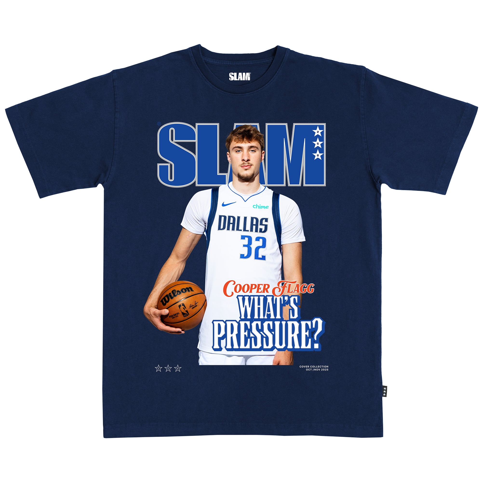 Unisex SLAM Cooper Flagg Navy Dallas Mavericks Cover T-Shirt - Walmart.com