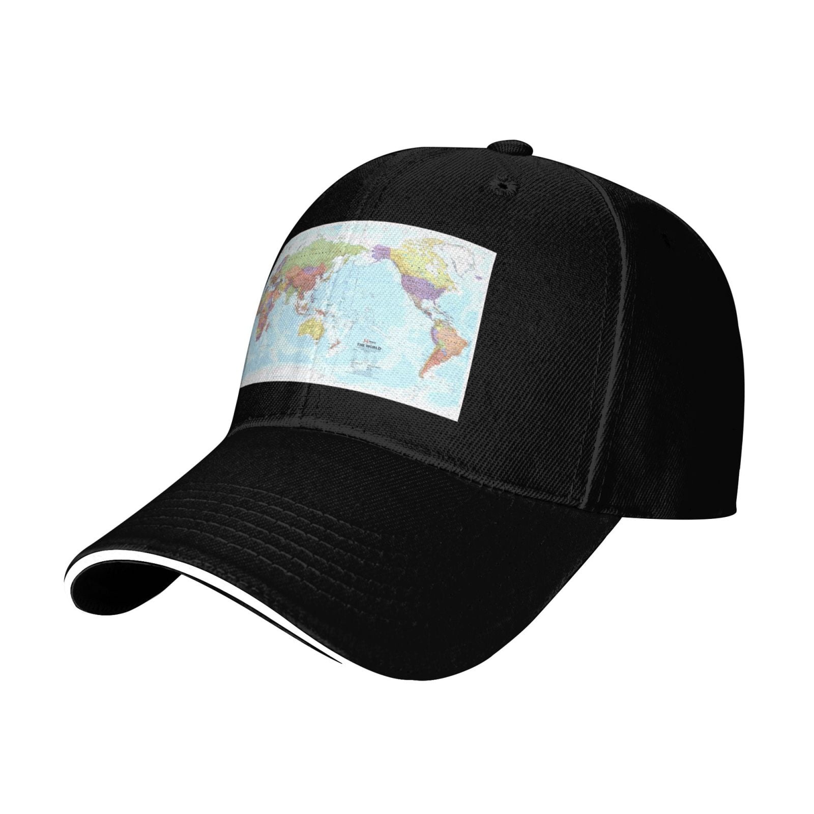 Unisex Sandwich Bill Hat World Map Baseball Cap Trucker Cap - Walmart.com